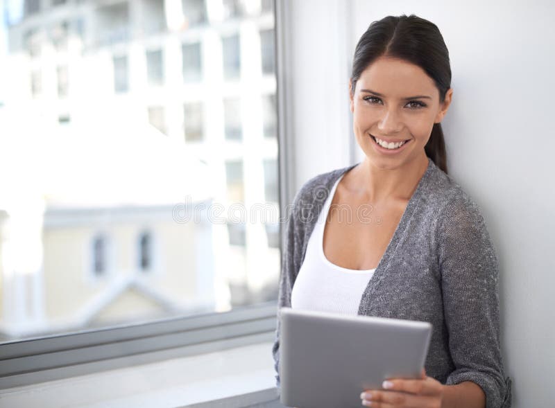 Getting Work Done Even on My Break. a Gorgeous Young Business Woman ...