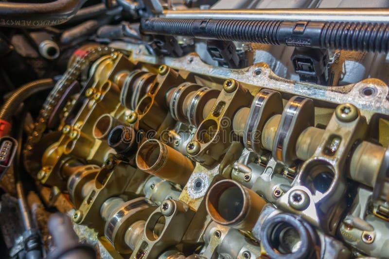 Getting Work Done on Old Engine To Be Rebuilt Stock Photo - Image of ...