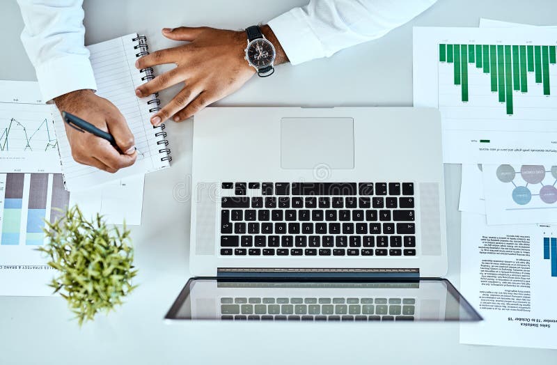 Getting the Workday Off To a Productive Start. High Angle Shot of an ...