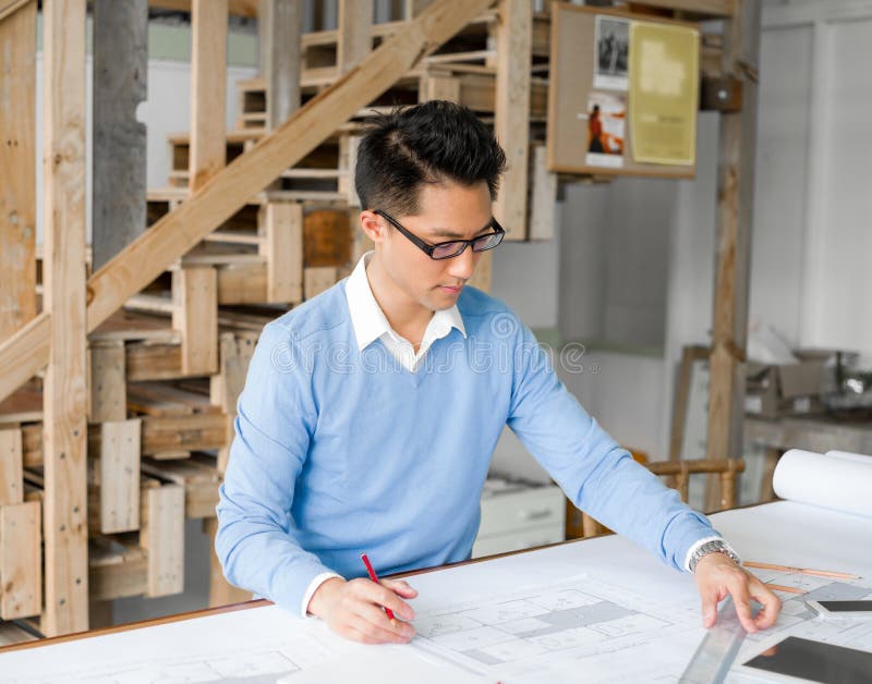 Getting Your House Plan Ready Stock Image - Image of expert, design ...