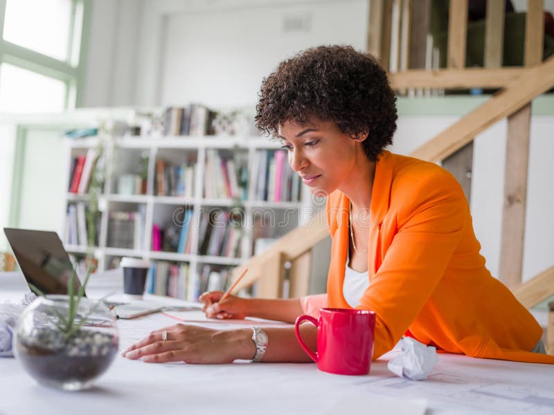 Getting Your House Plan Ready Stock Photo - Image of african ...