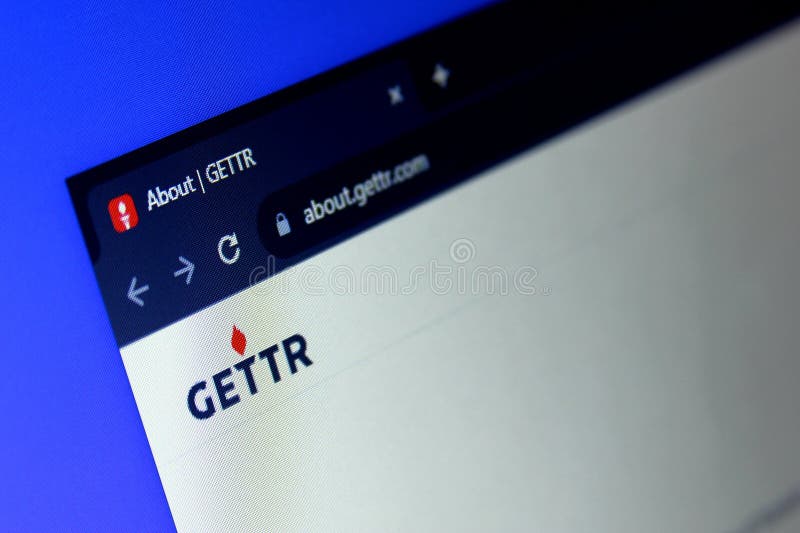 Gettr US Social Media Platform Editorial Image - Image of page ...