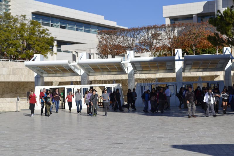 Getty Center Tram editorial photo. Image of exit, museum - 51327011