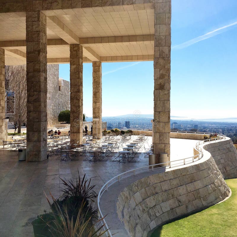 Getty Museum, LA editorial image. Image of museum, lines - 82251415