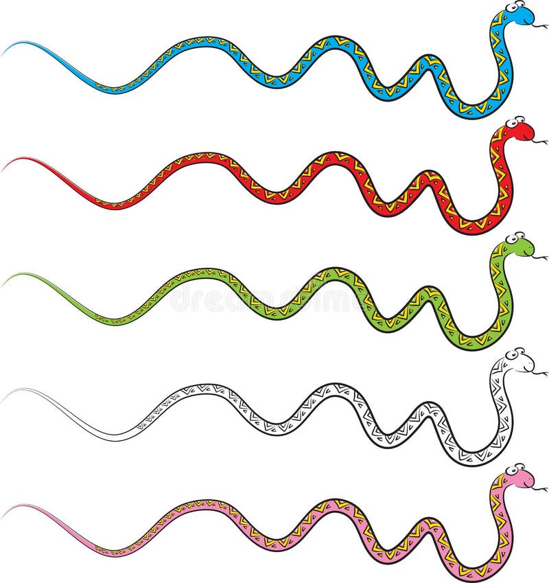 Long Snake Drawing Vector Stock Illustrations – 351 Long Snake Drawing ...