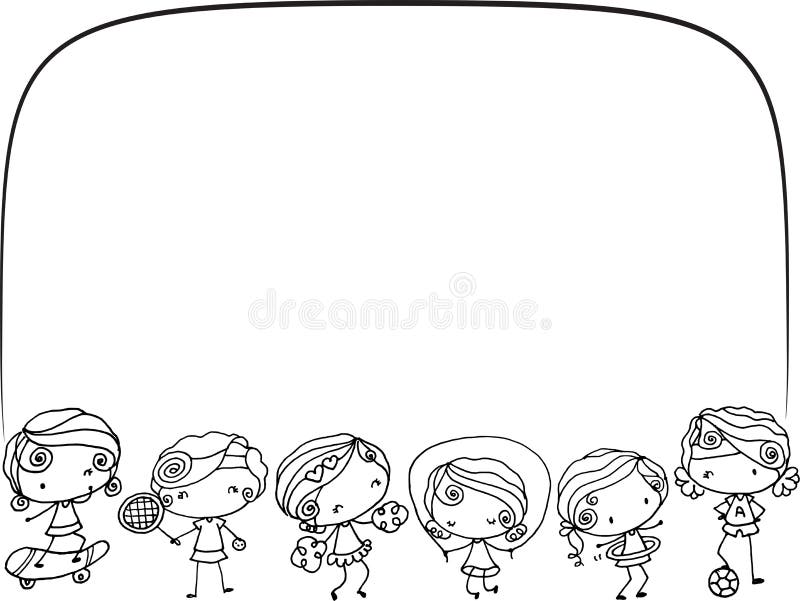 Cheerleading Border Stock Illustrations – 43 Cheerleading Border Stock ...