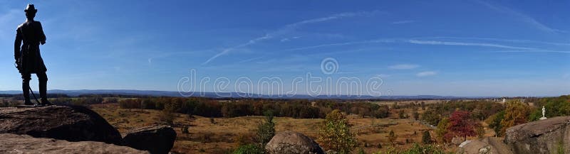 Little Round Top View in Gettysburg Stock Photo - Image of round, civil ...