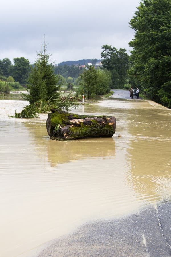 Gevolgen van overstroming stock afbeelding. Image of water - 45755109