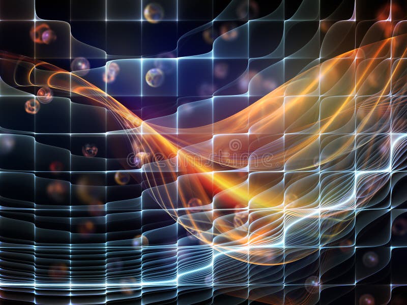 Gewebe Des Platzes Und Der Zeit Stock Abbildung - Illustration von ...