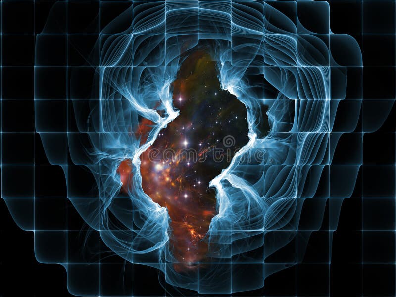 Gewebe Des Platzes Und Der Zeit Stock Abbildung - Illustration von ...