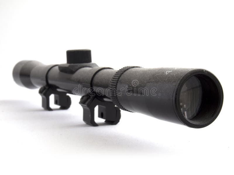 Gewehre bewältigen stockfoto. Bild von getrennt, optik - 14092398