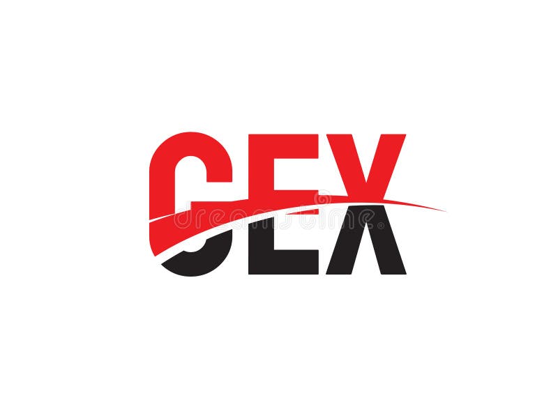 GEX Letter Initial Logo Design Vector Illustration Stock Vector ...