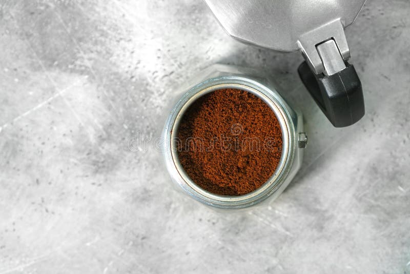 Geyser Coffee Maker, Top View. Stock Image - Image of aluminum, morning ...