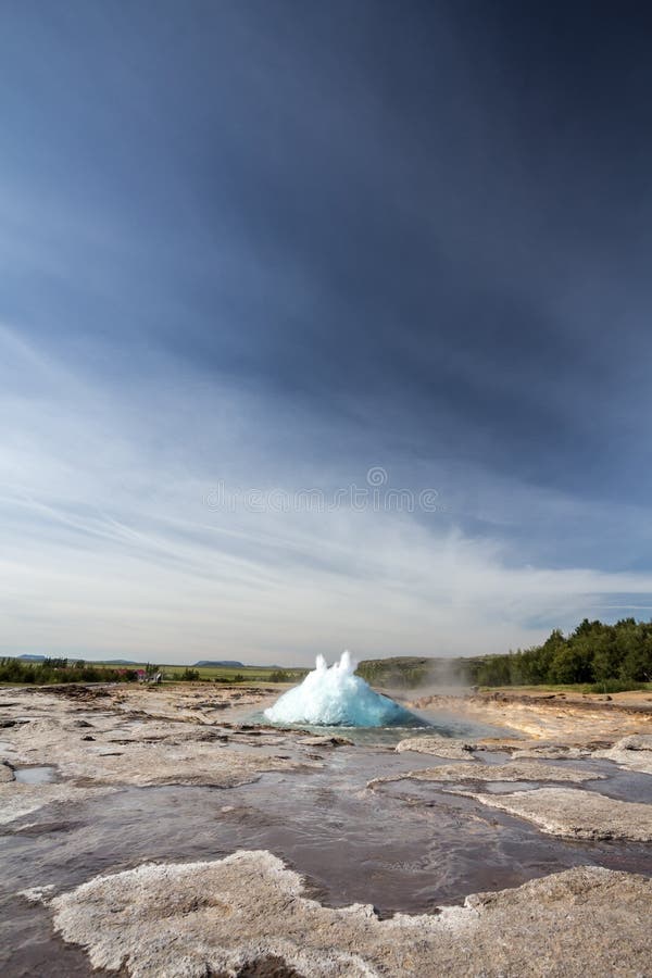 Geyser explosion stock image. Image of iceland, geothermic - 6239013