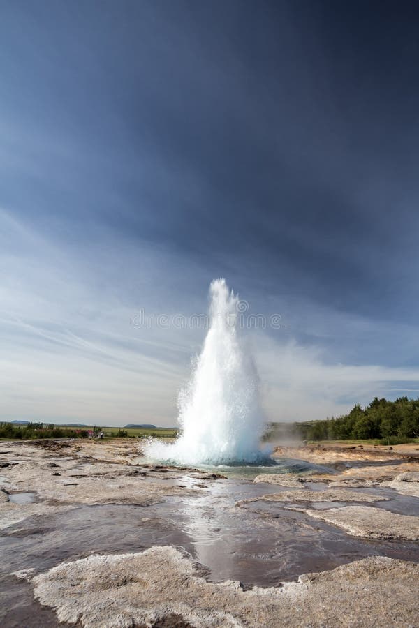 Geyser explosion stock image. Image of iceland, geothermic - 6239013