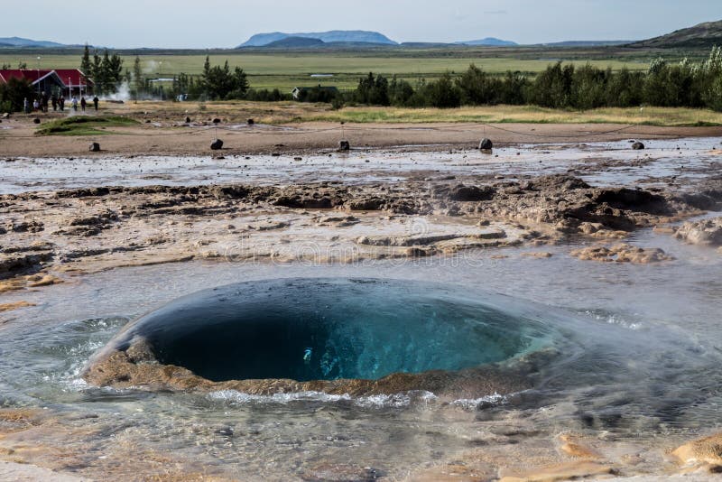 Geyser explosion stock image. Image of iceland, geothermic - 6239013