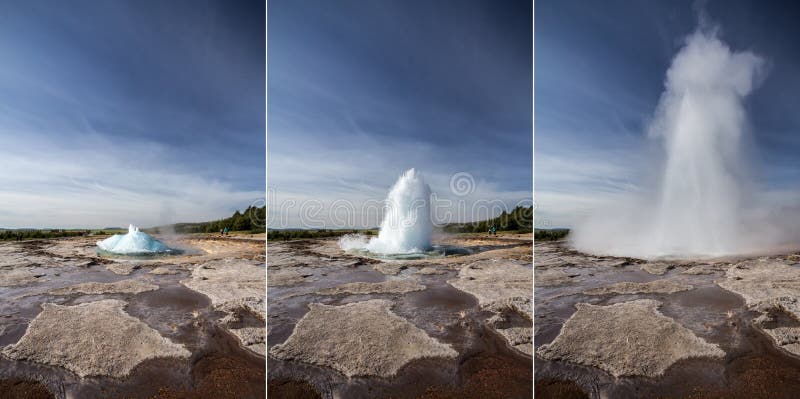 Geyser explosion stock image. Image of sulfur, power - 31549233