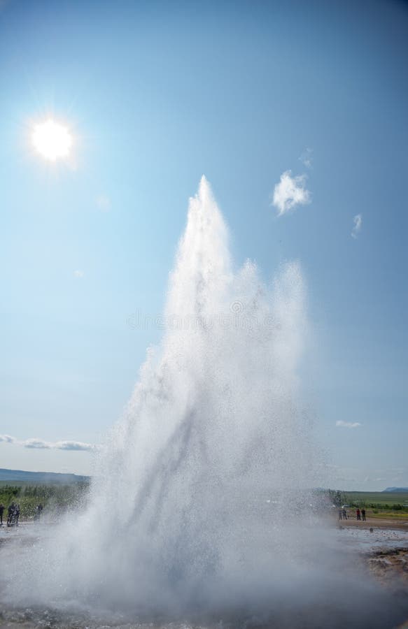 Geyser in iceland stock photo. Image of deposition, spring - 57001152