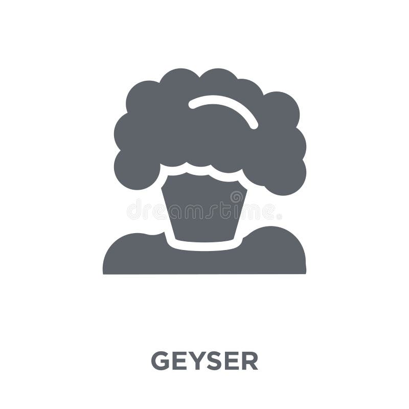 Geyser Icon Vector Sign and Symbol Isolated on White Background Stock ...