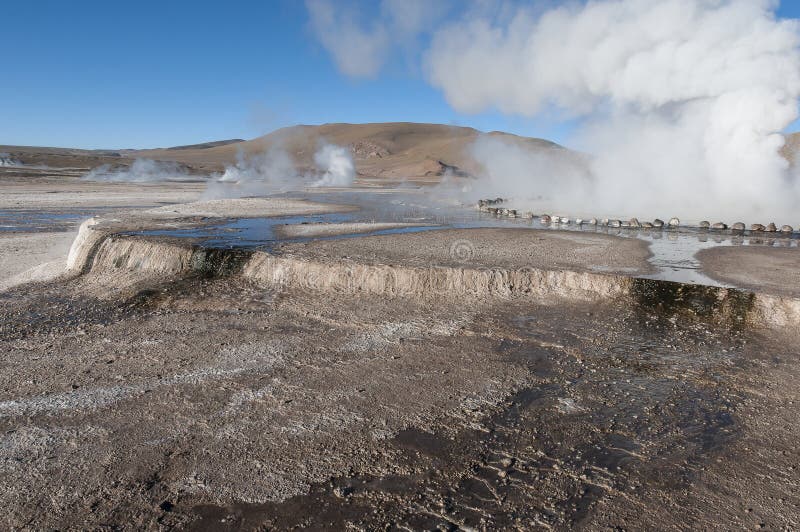 Geyser-landscape stock photo. Image of cloud, area, natural - 28412586
