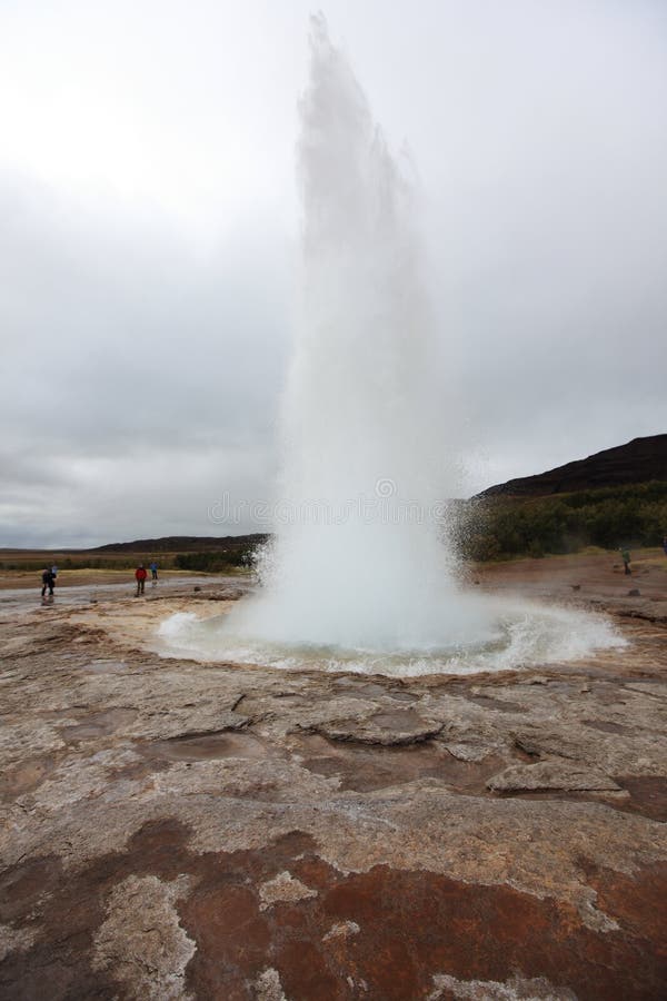 Geyser Strokkur on Iceland stock image. Image of eruption - 11217075