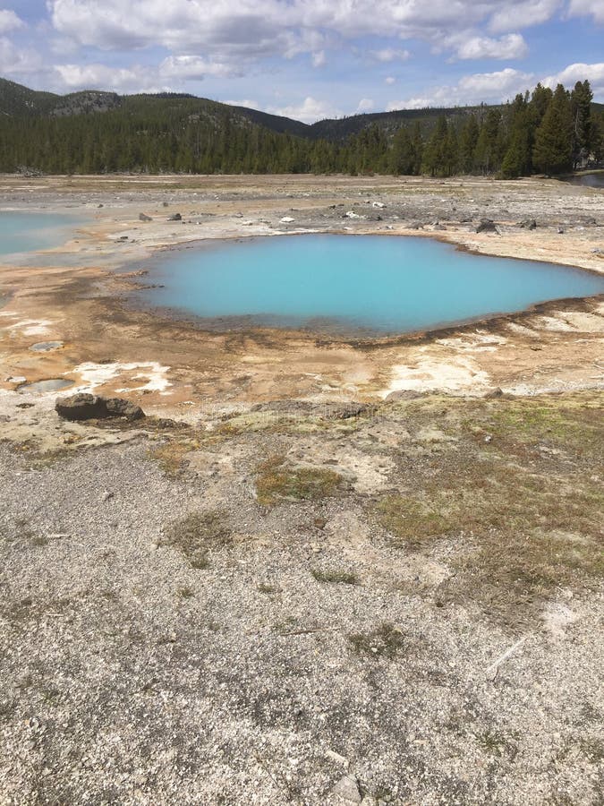 Geyser stock photo. Image of extinct, inactive, yellowstone - 155828236