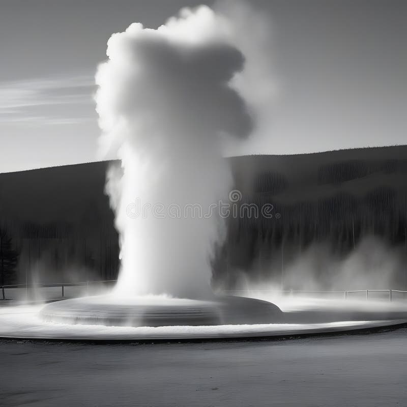 Geysers Explode, Ai-generatet Stock Illustration - Illustration of ...