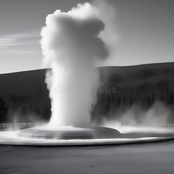 Geysers Explode, Ai-generatet Stock Illustration - Illustration of ...
