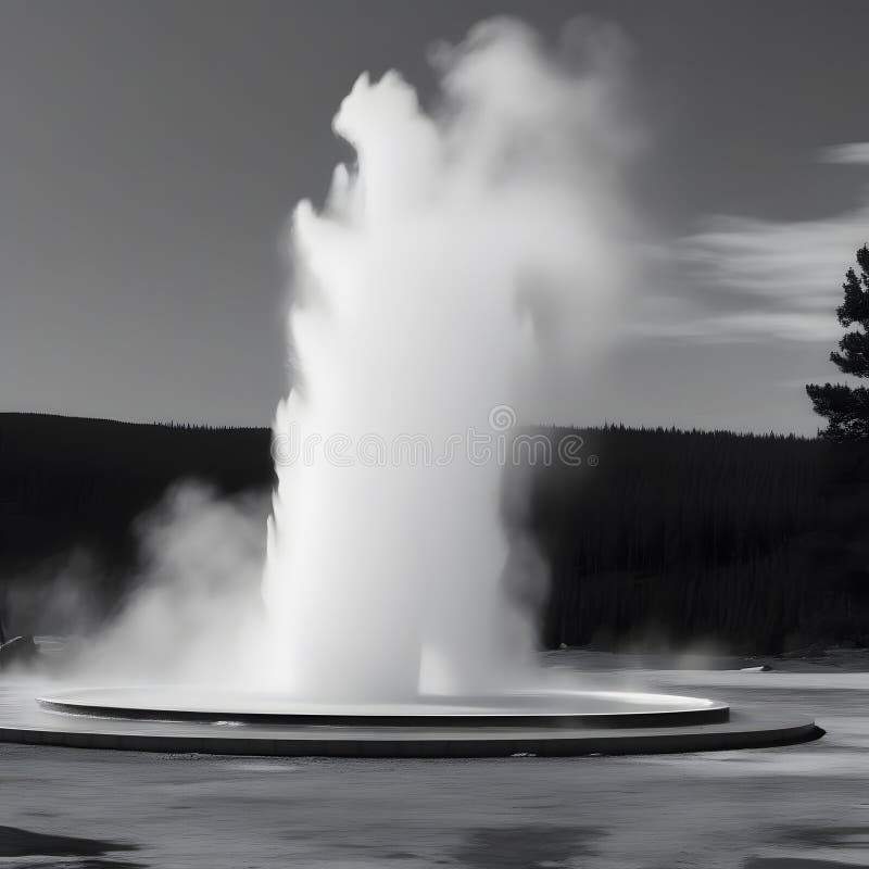 Geysers Explode, Ai-generatet Stock Illustration - Illustration of ...