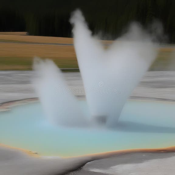 Geysers Explode, Ai-generatet Stock Illustration - Illustration of ...