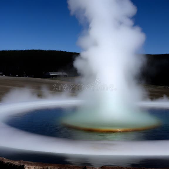 Geysers Explode, Ai-generatet Stock Illustration - Illustration of ...