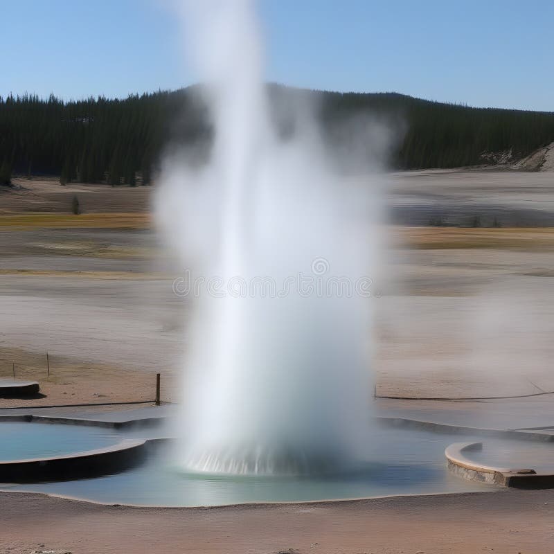 Geysers Explode, Ai-generatet Stock Illustration - Illustration of ...