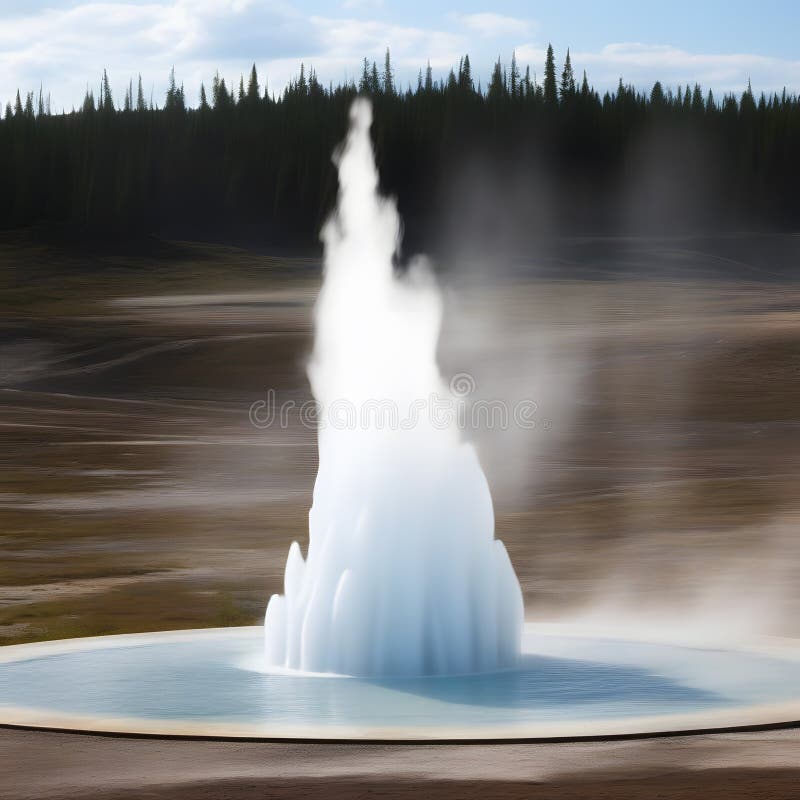 Geysers Explode, Ai-generatet Stock Illustration - Illustration of ...
