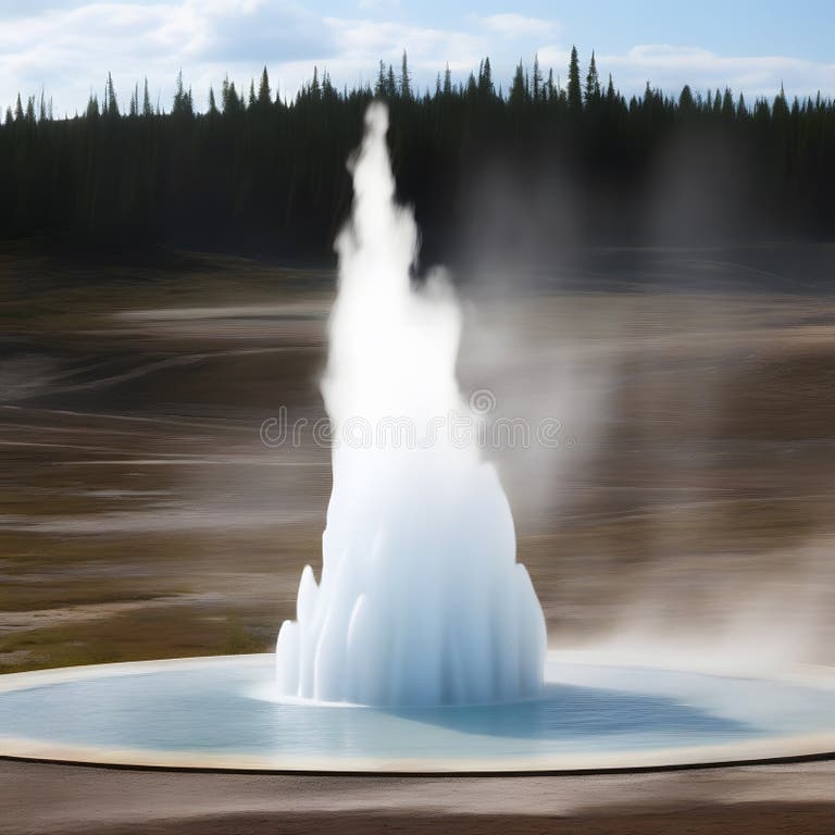 Geysers Explode, Ai-generatet Stock Illustration - Illustration of ...