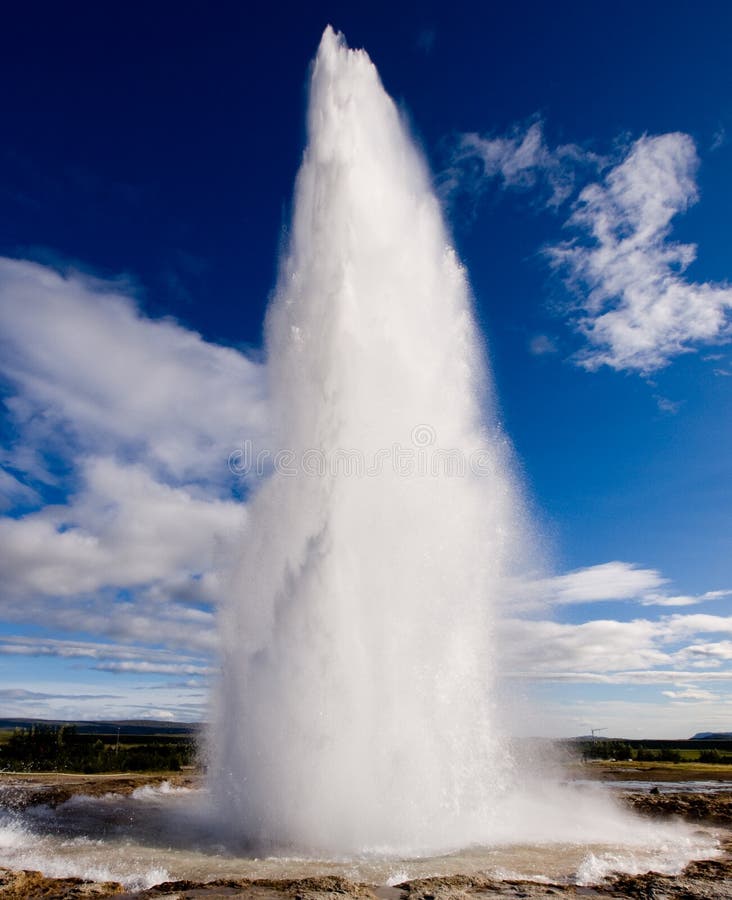 Geysir Strokkur Iceland stock photo. Image of boil, geysir - 16412416