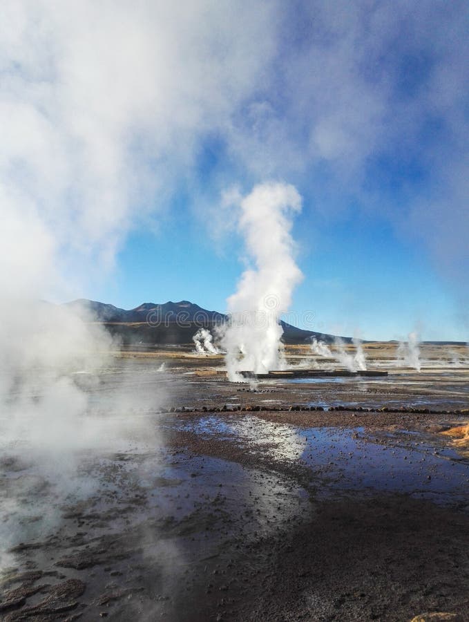 Geysire EL Tatio, Nahe San Pedro De Atacama - Chile Stockfoto - Bild ...