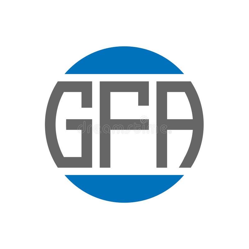 GFA Letter Logo Design on White Background. GFA Creative Initials ...