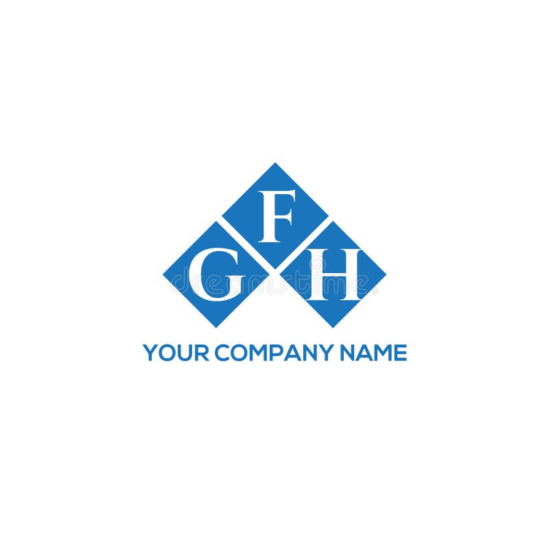 GFH Letter Logo Design on WHITE Background. GFH Creative Initials ...