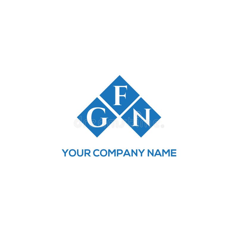 GFN Letter Logo Design on WHITE Background. GFN Creative Initials ...