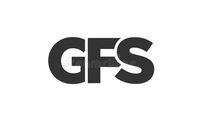 GFS Logo Design Template with Strong and Modern Bold Text. Initial ...