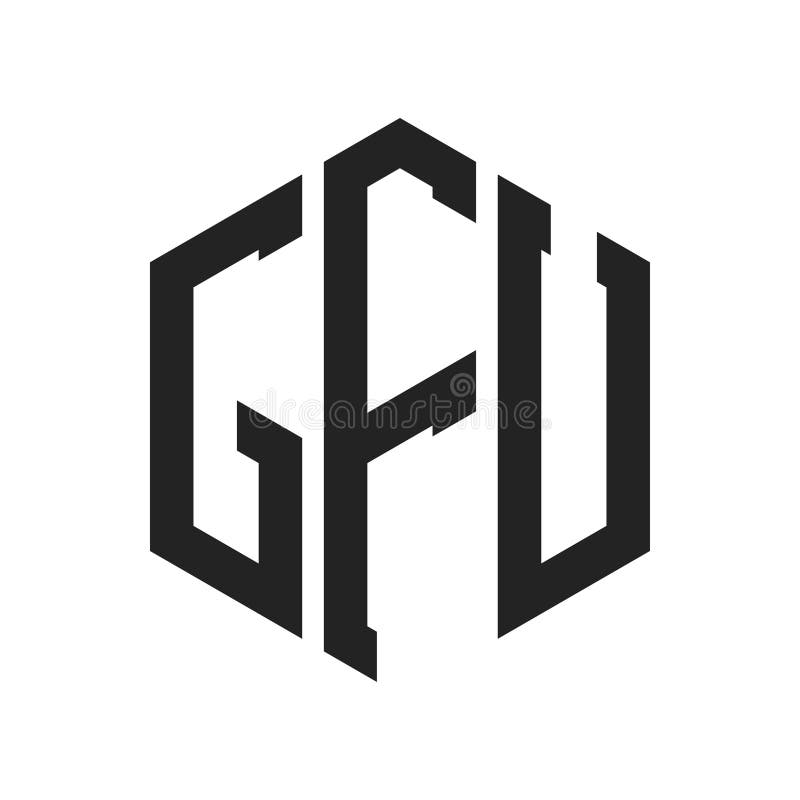 GFU Logo Design. Initial Letter GFU Monogram Logo Using Hexagon Shape ...