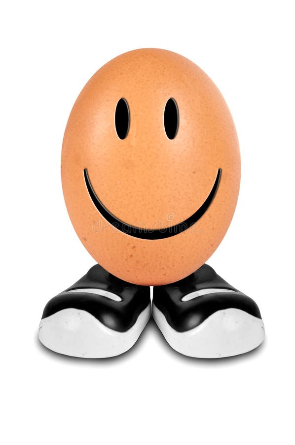 Gg with happy face stock photo. Image of eggshell, beige - 28981246