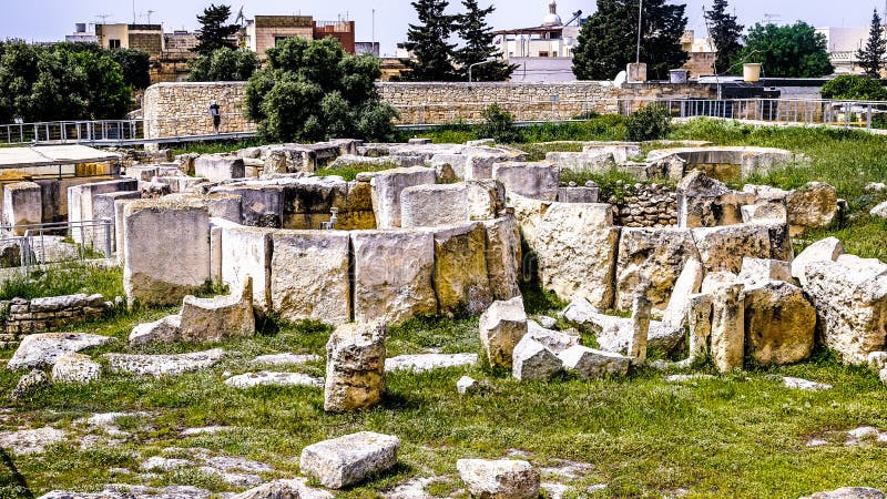 Neolithic temple, Malta stock image. Image of ruins, historical - 25755419