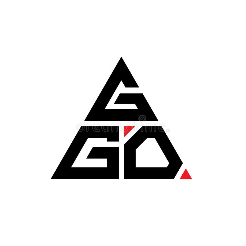 GGO Triangle Letter Logo Design with Triangle Shape. GGO Triangle Logo ...