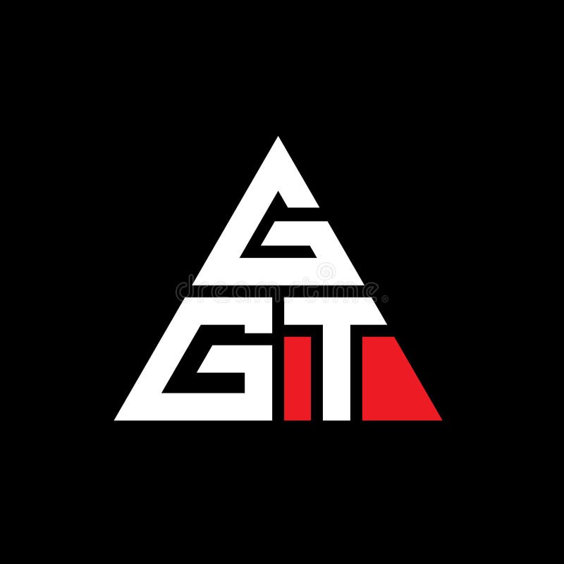 GGT Triangle Letter Logo Design with Triangle Shape. GGT Triangle Logo ...