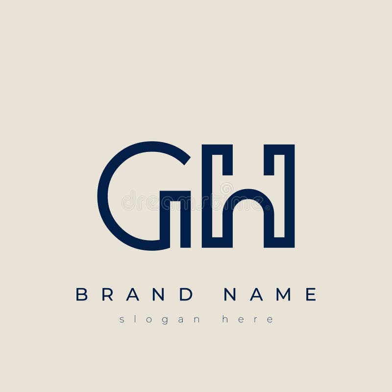 GH Alphabet Letter Icon Logo Stock Vector - Illustration of creative ...