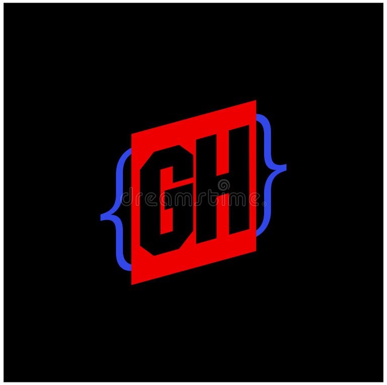 GH Brand Name Initial Letters Icon. GH Monogram Stock Vector ...