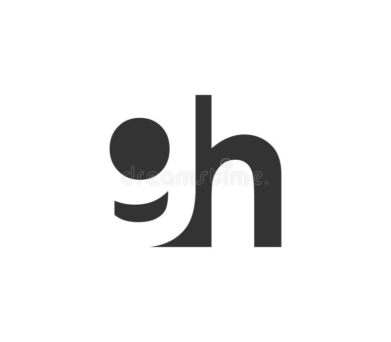 Minimal Initial Gh Letter Logo Stock Illustrations – 689 Minimal ...