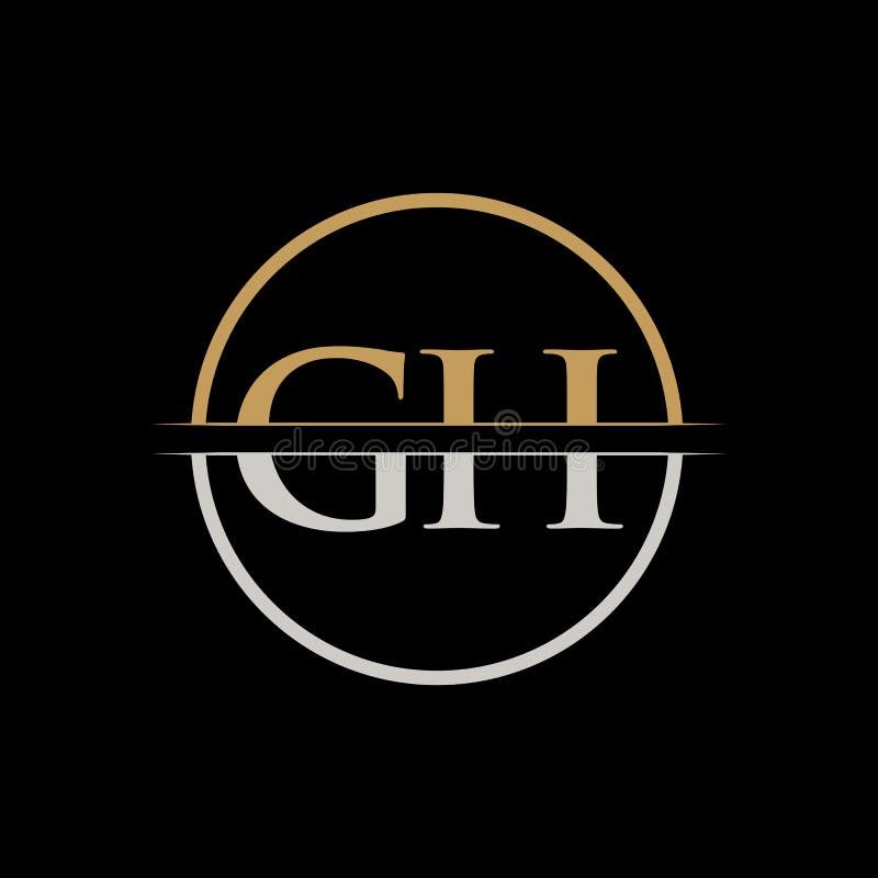 Initial Letter GH Logo Template Design Stock Vector - Illustration of ...