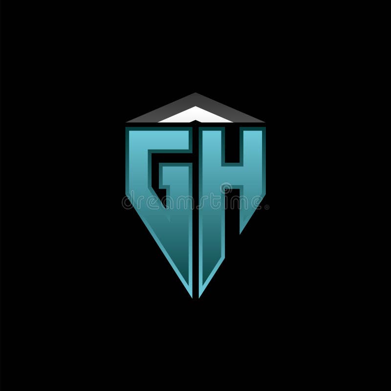 GH Logo Shield Blue Light Style Design Stock Vector - Illustration of ... GH Logo Shield Blue Light Style Design Stock Vector - Illustration of ...